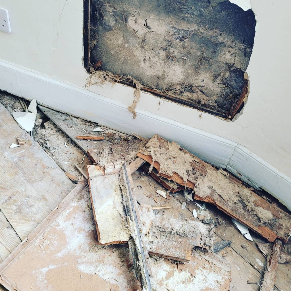 Failed Bressumer Beam - SMPS Building Preservation - Damp Proofing